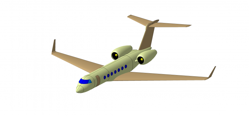 Gulfstream GV / G550 CAD Model | AeroFluids Answers